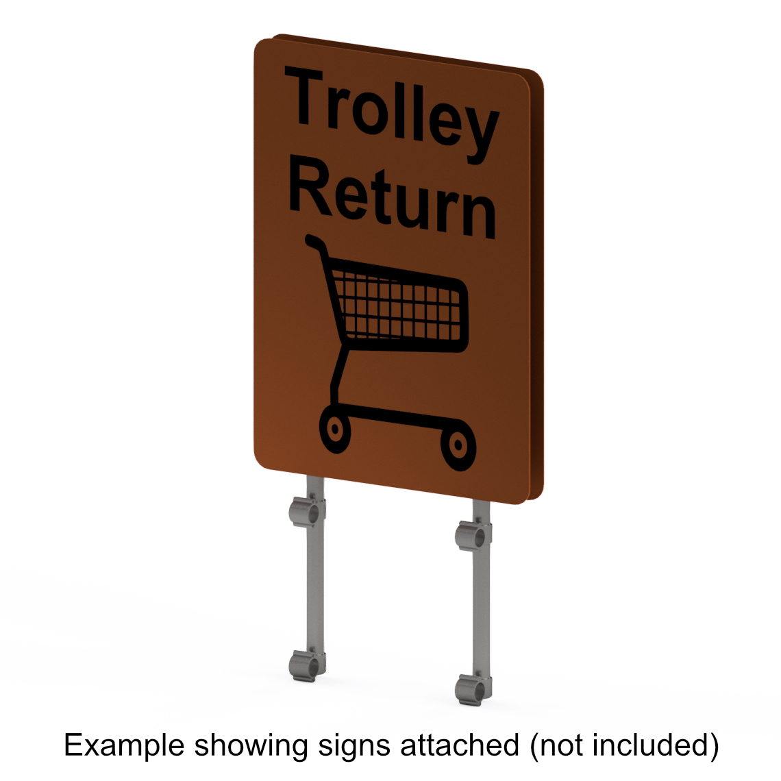 Interclamp Key Clamp Sign Kit for Trolley Bays - Modular Handrail Systems