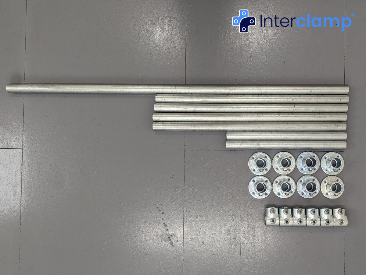 Key/Tube clamp table kit - Modular Interclamp Tube Clamp Fittings ...