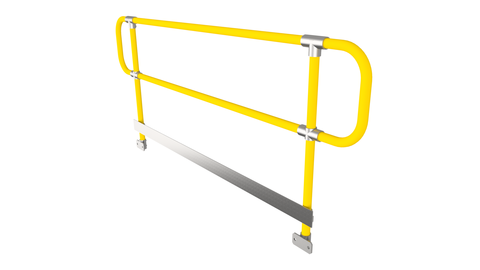 4030 Style Side Mounted Handrail Kit - Yellow - Modular Handrail Systems